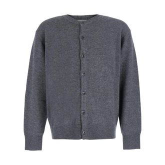 Dunst Rundhals-Strickjacke - - Knitwear - Herren - Grau - S