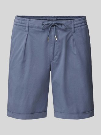 Profuomo Bermudas in unifarbenem Design mit Tunnelzug