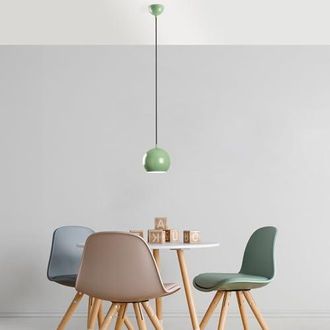 Opviq Elegant Mint Chandelier, Adjustable Height 20-111 cm, Metal Body, Ø15 cm Shade, E27 Socket, Perfect for Modern Spaces, Stylish & Functional Design