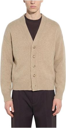 Paolo Pecora Maglia Cardigan - - Knitwear - Herren - Beige - S