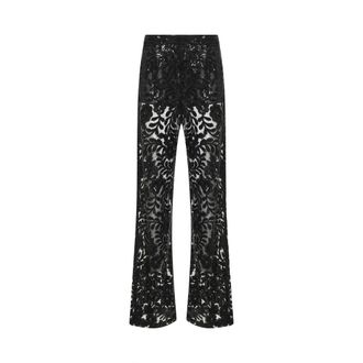 Golden Goose Femme, Pantalons, Bleu, Taille: 40 FR Onia Tulle Pantalons With Sequins