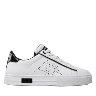 A|X Armani Exchange Baskets basses en cuir - Femme - Chaussures - Blanc - Taille: 36 1/2 EU