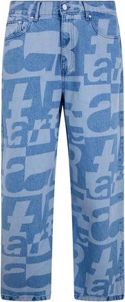 Arte Homme, Jeans, Bleu, Taille: W32 Denim Allover Pants