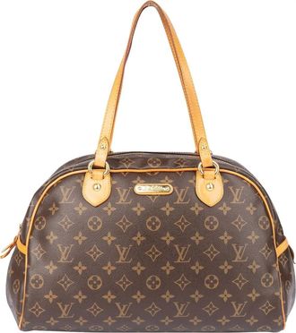 Louis Vuitton Crossbody Bags - Louis Vuitton Canvas Monogram Montorgueil GM Handb - Gr. unisize - in Braun - f&uuml;r Damen