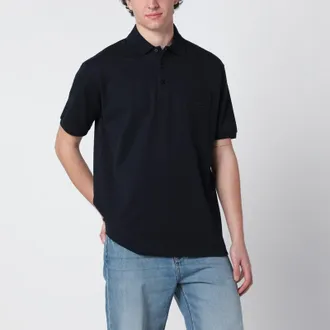 Gucci Midnight blue stretch cotton piqu&eacute; polo shirt