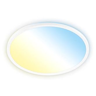 Briloner Panneau LED, classe &eacute;nerg&eacute;tique A, 14W &agrave; 3000lm, 50.000h &eacute;clairage, plat, CCT, lumi&egrave;re indirecte, dalle led, panneau plafond, plafonnier, lustre salon
