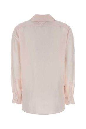Prada Womens Pink Silk Shirt Petalo Exterior: Camicie