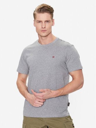 Napapijri T-Shirt Salis NP0A4H8D Grau Regular Fit