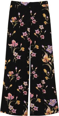 Twin-Set Florale Hose - Schwarz