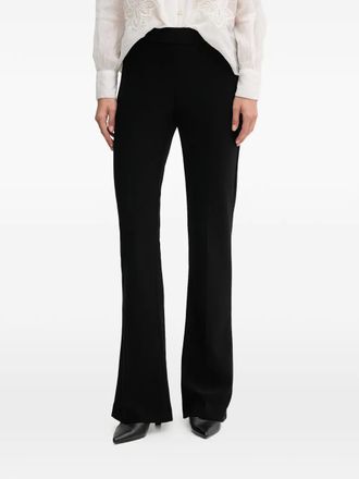Joseph Ribkoff pantalon &eacute;vas&eacute; &agrave; taille &eacute;lastiqu&eacute;e - Noir