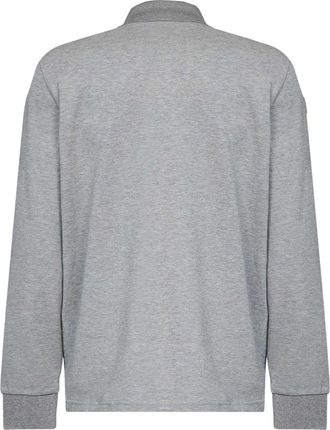 Moncler Cotton Piqu&eacute; Polo Shirt - Grey