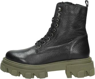 Poelman Femme, Chaussures, Noir, Taille: 38 EU Chaussures &agrave; lacets Hoog