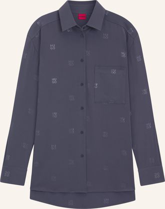 HUGO BOSS Hugo Business Bluse Elodina Oversize Fit beige