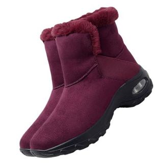UPKOCH Bottes de Neige Chaudes pour Femmes -Montantes Doubl&eacute;es en Peluche Semelles Antid&eacute;rapantes Confortables Bottines DHiver Polyvalentes pour Outdoor et T