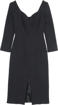 Elisabetta Franchi Femme, Robes, Noir, Taille: 40 FR Midi Robes