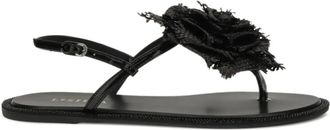 Le Silla Rose embellishment sandals - Schwarz