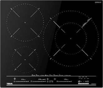 Teka Induktionskochfeld, 60 cm, 3 Kochplatten, Temperatursensoren, XL-Zone, Paella-Funktion, Touch Control MultiSlider, IZC 63632 MPT