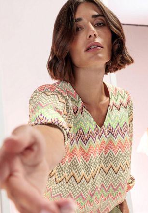 bianca Druckbluse ALENA mit modischem Print in Trendfarben