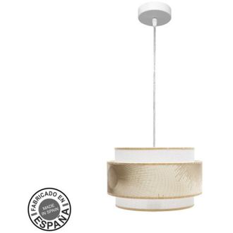 Fabrilamp Fabrilamp - abrila akunadecor Petit mod&egrave;le suspendu Nepal White Avec abat-jour