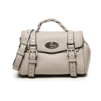 Mulberry Femme, Sacs, Beige, Taille: ONE Size Sac &agrave; Bandouli&egrave;re Beige en Cuir avec Cadenas