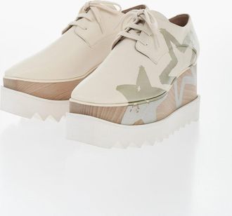 Stella McCartney Derby-Schuhe ELYSE aus Eco-Leder mit Lam&eacute;-Optik und 11 cm Plateau-Sohle Stella McCartney