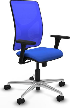 Piqueras y Crespo Computerstuhl mit 3D-Armlehnen, h&ouml;henverstellbare Lendenwirbelst&uuml;tze, ausgestattet mit 3 Positionen und Schneideschaum, mit Rollen von 65 mm, Nylon, B