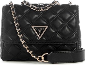 Guess Giully II Mini Compound Convertible Flap Bag Black