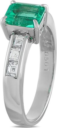 Luxury Bazaar diamond and emerald ring - Silber
