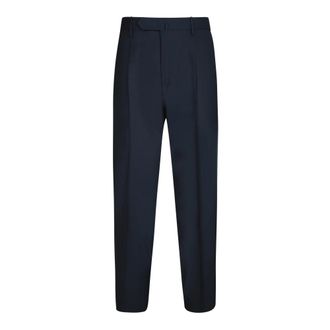 Dell'Oglio Blaue Wollhose Eleganter Stil - - Trousers - Herren - Blau - 2XL