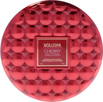 Voluspa Cherry Gls 3-WIK Blechkerze, 1 St&uuml;ck