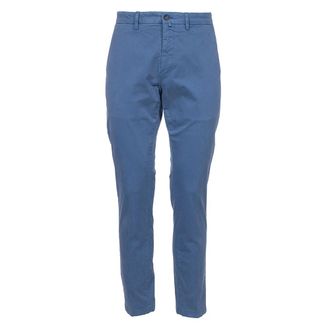 Siviglia Schmale Baumwoll-Gabardine-Hose - - Trousers - Herren - Blau - W33