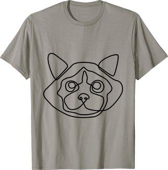 Huebucket One Line Ragdoll Cat T-Shirt