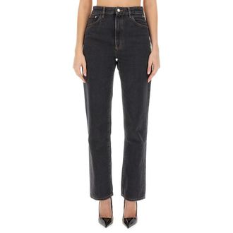 GCDS Gcds, Femme, Jeans, Noir, Taille: W27 Jean en Denim, 100% Coton, Fabriqu&eacute; en Italie