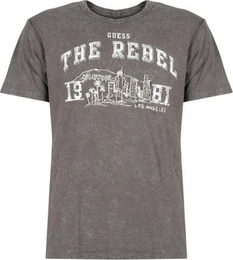 Guess Rundhals-T-Shirt - - Tops - Herren - Grau - S