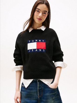 Tommy Hilfiger Pull décontracté à drapeau Tommy