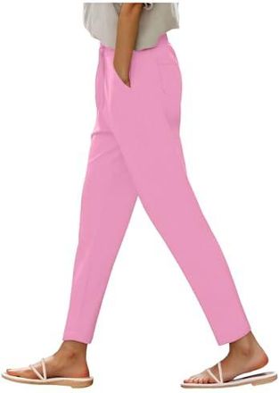 Generic Pantalon de jogging thermique pour femme avec doublure en polaire brossée, pantalon de survêtement coupe décontractée avec deux poches latérales pour 