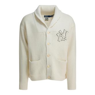 Polo Ralph Lauren Yankees Cardigan - - Knitwear - Herren - Wei&szlig; - L