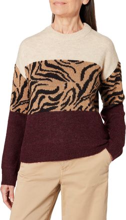 Vero Moda VMNEWLEONBLOCK LS O-Neck Blouse GA