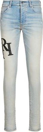 Amiri Jean slim d&eacute;lav&eacute; &agrave; logos