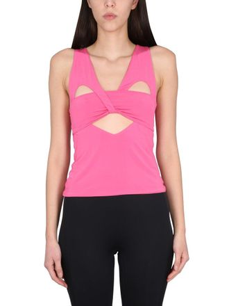AMBUSH Cut-Out Front Blouse - Pink