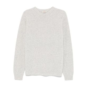 John Smedley Homme, Pulls, Gris, Taille: L Pull Blanc en Laine et Cachemire