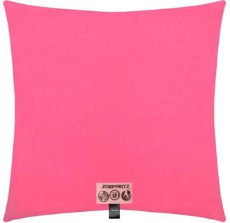Zoeppritz Soft-Fleece-Kissenbezug - Polarfleece-Kissenbezug mit H&auml;kelstich - Flauschige Kissenh&uuml;lle - 40x40 cm - 333 Candy - von zoeppritz since 1828, 702291-98