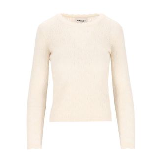 Isabel Marant Obeline Rundhals-Pullover - - Knitwear - Damen - Wei&szlig; - 2XS