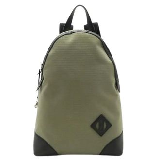 Herm&egrave;s Pre-owned Canvas Backpack - - Pre-owned - Damen - Gr&uuml;n - ONE SIZE