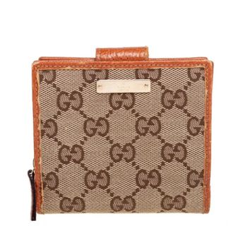 Gucci Pre-owned Canvas portemonnaies - - Pre-owned - Damen - Beige - ONE SIZE