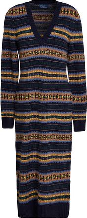 Ralph Lauren Fair Isle Wool-Blend Sweater Dress