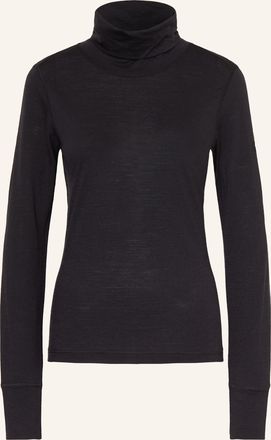 super.natural Pullover Skiing Roll Neck Mit Merinowolle schwarz