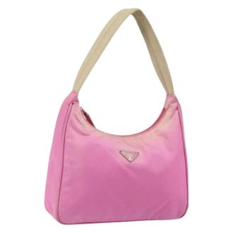 Prada Sac bandouli&egrave;re Vintage en nylon Pre-owned - Femme - Pre-owned - Rose - Taille: ONE Size