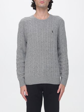 Polo Ralph Lauren Pullover mit Rundhalsausschnitt aus Wolle und Kaschmir mit gesticktem Pony-Logo