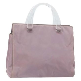 Prada Sac &agrave; main en nylon Pre-owned - Femme - Pre-owned - Violet - Taille: ONE Size